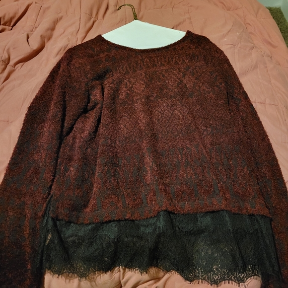 Jessica Simpson | Sweaters | Jessica Simpson Large Sweater Top Burgundy ...